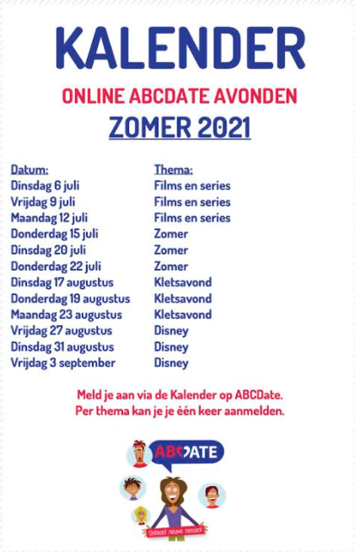 ABCdate kalender zomeravonden